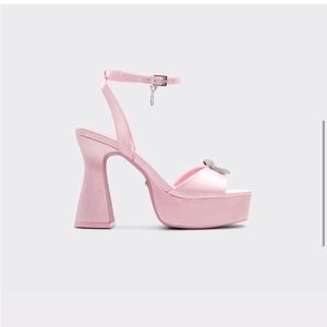 Aldo | Shoes | Sold Out Aldo X Barbie Platform Heels Size 1 Baby Pink ...